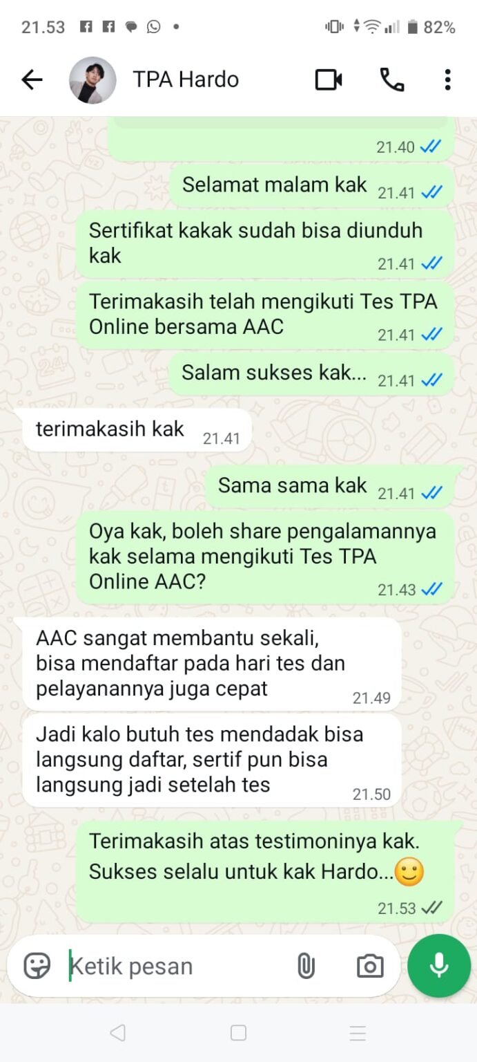 Tes TPA Online AAC - Tes TPA Online AAC