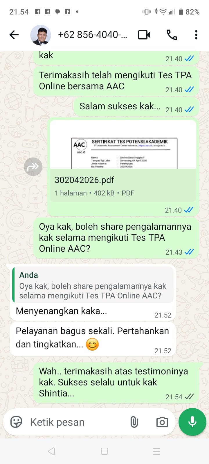 Tes TPA Online AAC - Tes TPA Online AAC